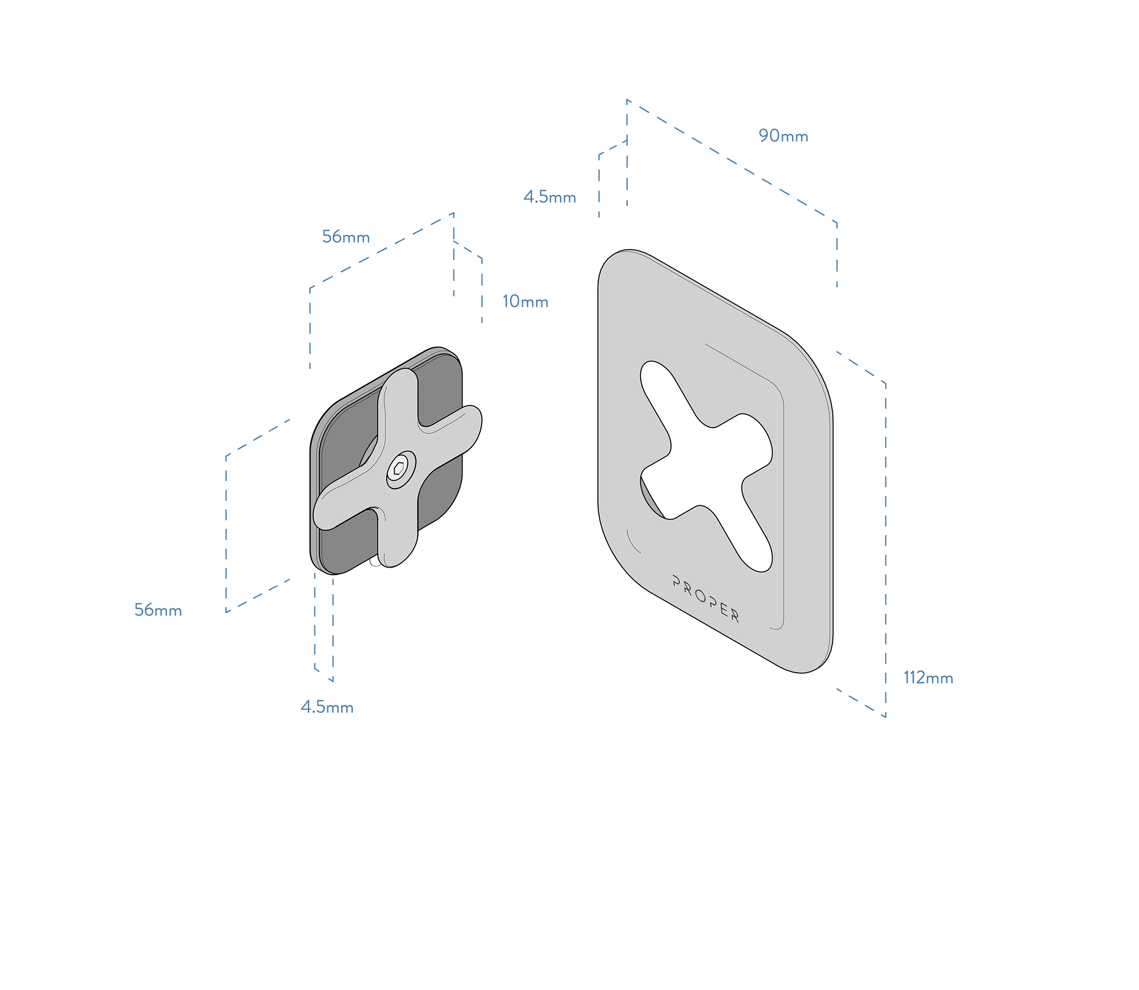 Universal Tablet Wall Mount Kit