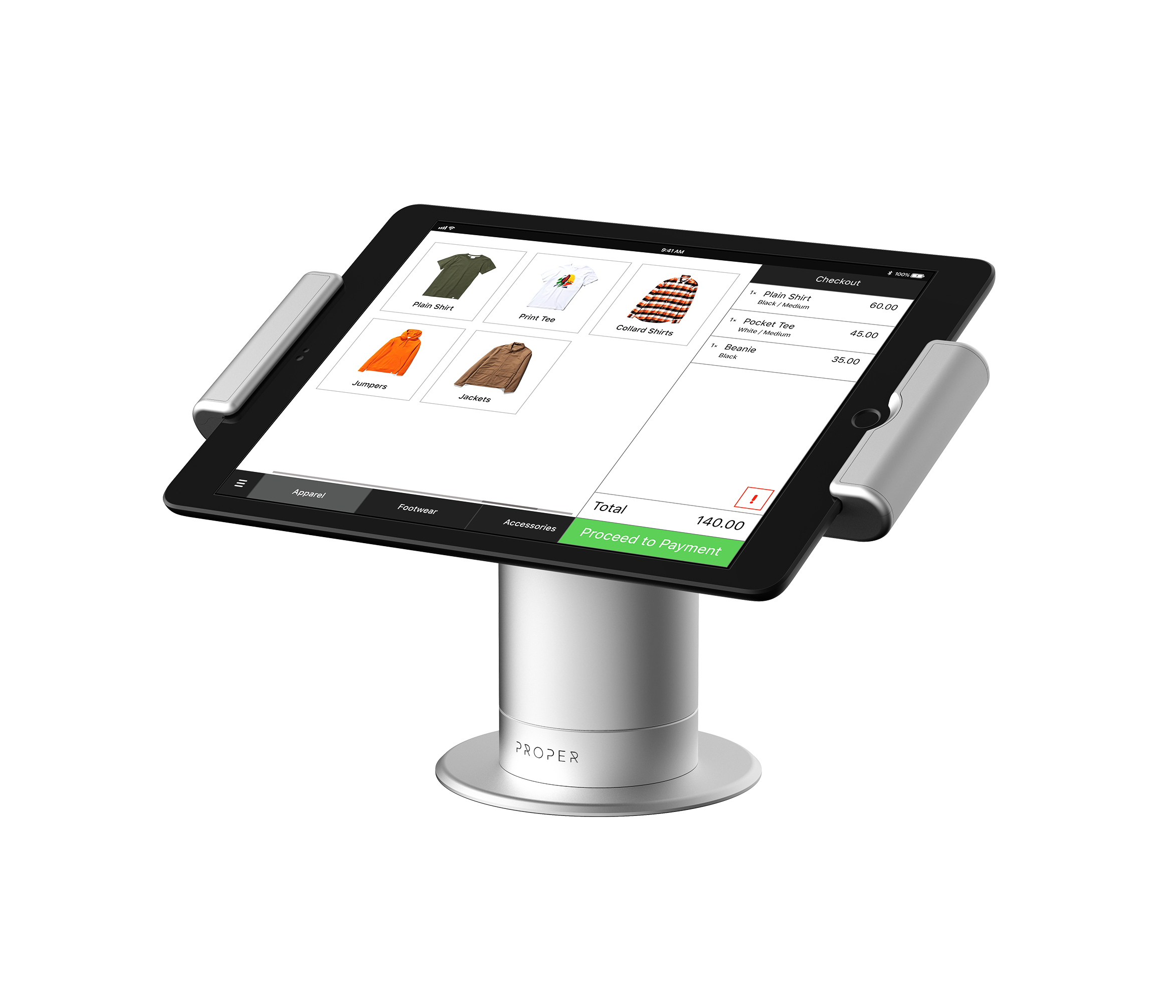 Powered iPad Swivel Stand